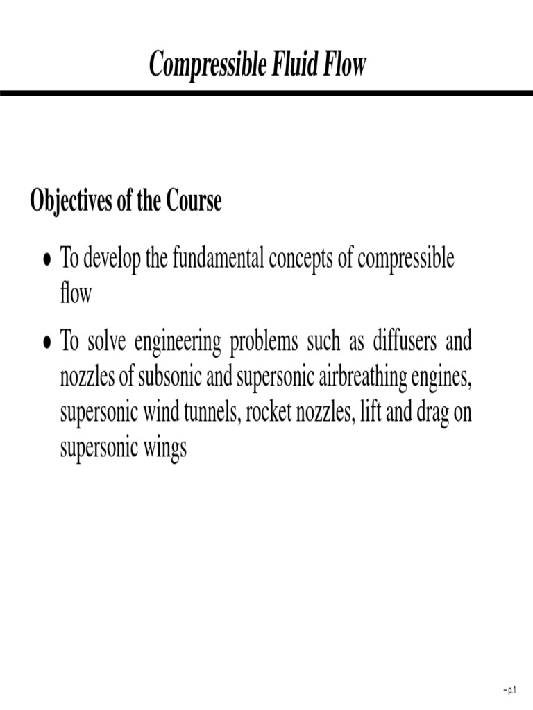 Compressible Fluid Flow | Mach Number | Aerodynamics