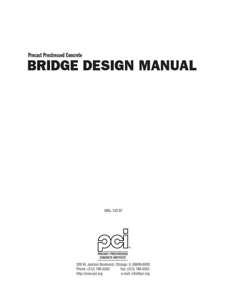 PCI Bridge Design Manual, 2003 | PDF | Prestressed Concrete | Precast Concrete