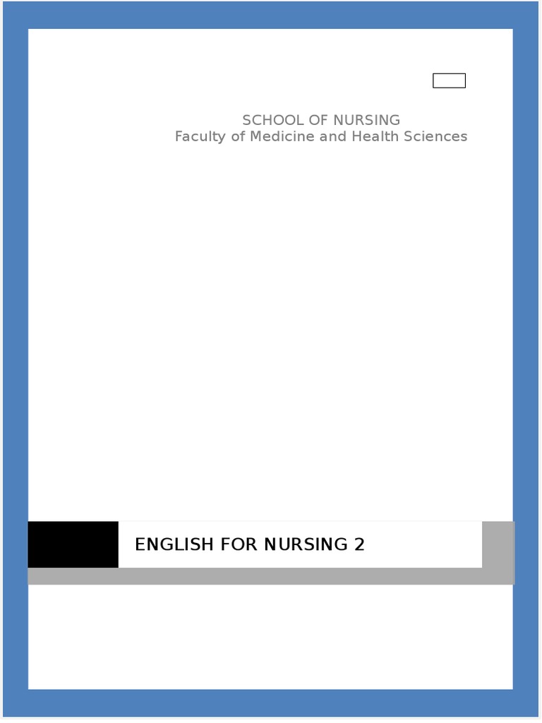 English For Nursing 2 Syllabus | PDF | Homework | Reading Comprehension