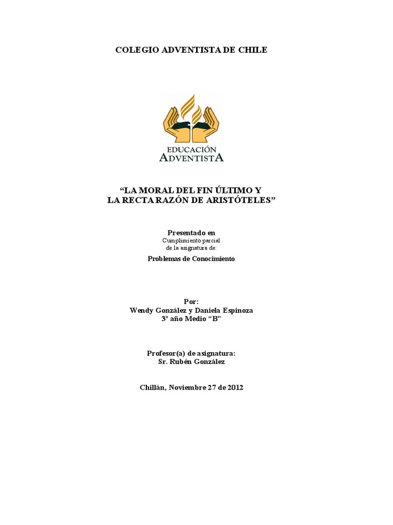 Moral y Fin Último en Aristóteles | PDF | Felicidad | Moralidad