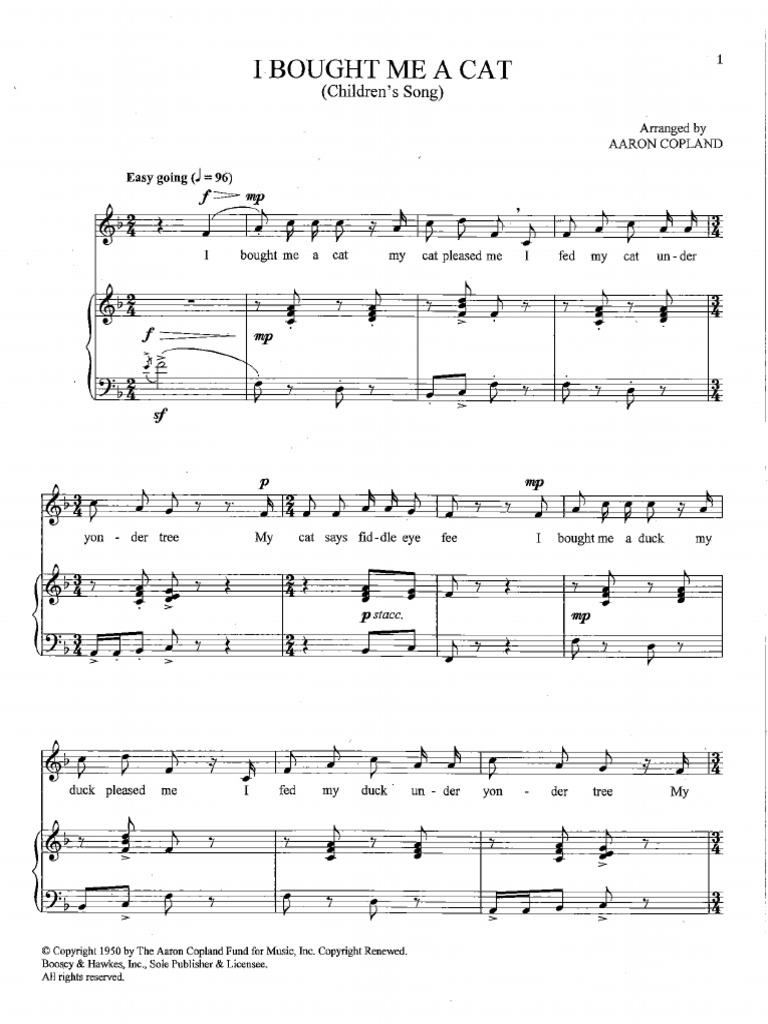 I Bought Me A Cat PDF | PDF