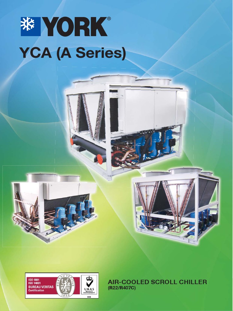 YCA-A-CTL-032010 (Scroll Chiller) PDF | PDF | Heat Exchanger | Capacitor