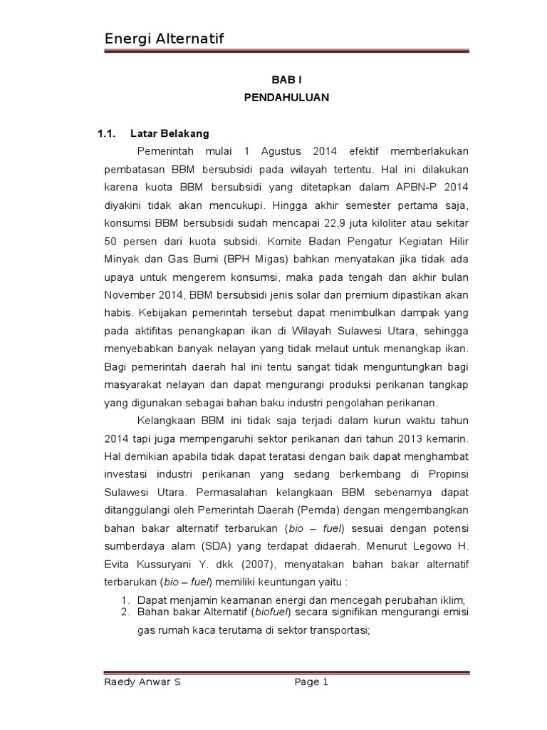Paper Bio Ethanol Nira Aren | PDF