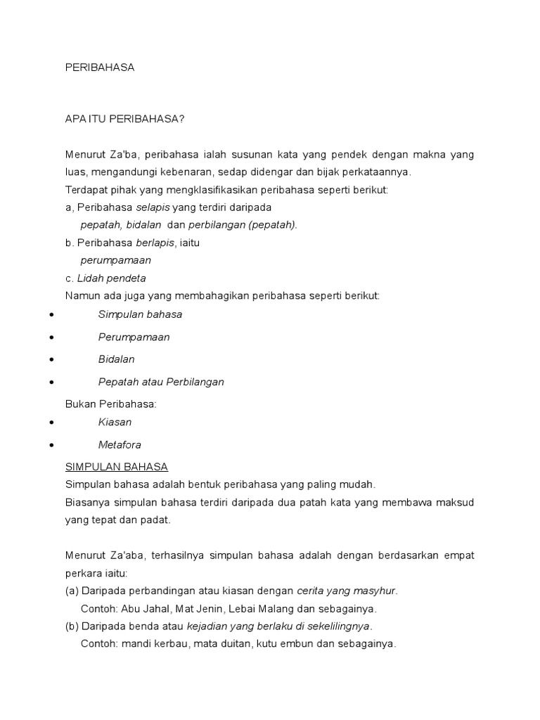 Peribahasa Dan Bidalan Bahasa Melayu | PDF | Kajian Bahasa Asing