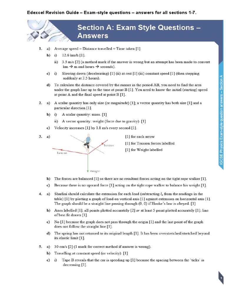 Edexcel Physics Exam-Style Questions | PDF | Standardized Tests | Tests