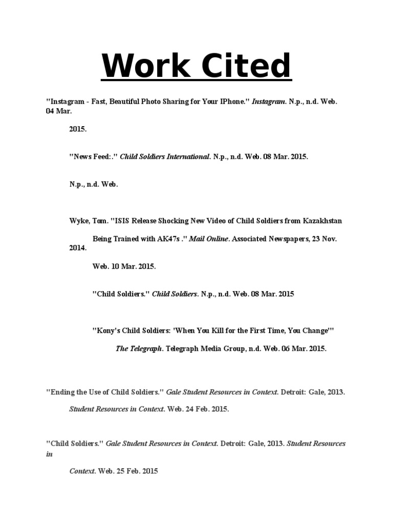 Work Cited | PDF | Politics