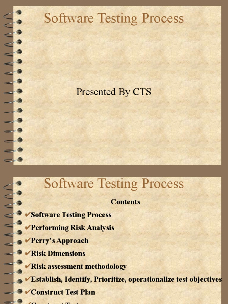 Software Testing Process: Presented by CTS | PDF | Software Testing ...