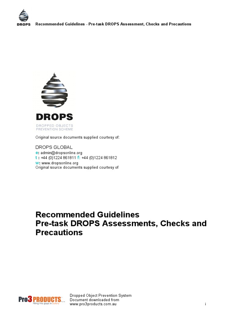 Pre-task DROPS Assessment Guide | PDF | Containerization | Crane (Machine)