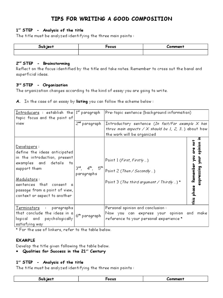 How To Write A Composition | PDF | Smoking | Tobacco Smoking