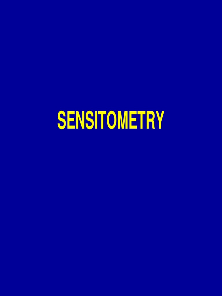 Sensitometry PDF | PDF | Exposure (Photography) | Film Speed