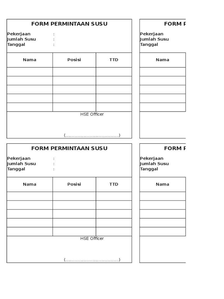 Form SUSU | PDF