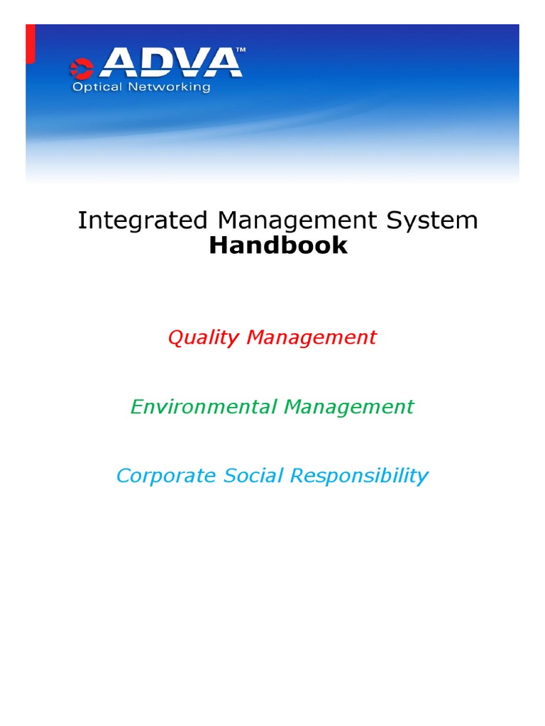 Integrated Management Guide | PDF | Business Process | Quality Management