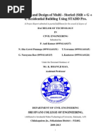 Analysis and Design of G +4 BUILDING | PDF | Auto Cad | Beam (Structure)