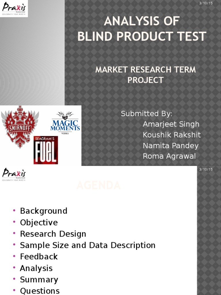 Analysis of Blind Product Test: Market Research Term Project | PDF ...