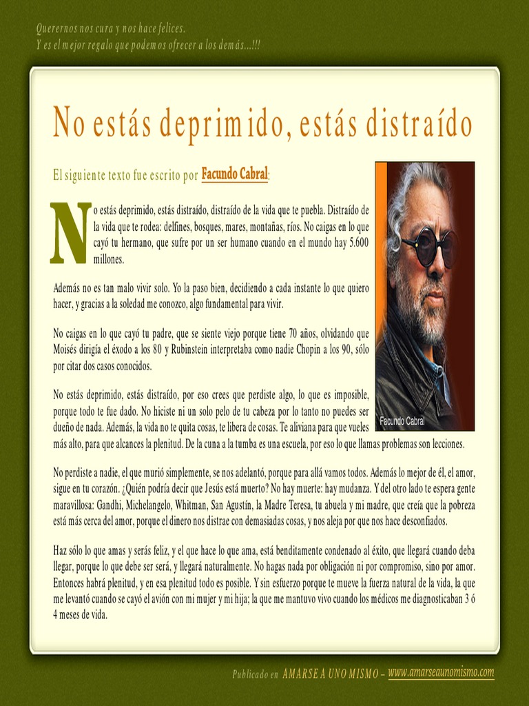 Facundo Cabral | PDF | Amor | Felicidad