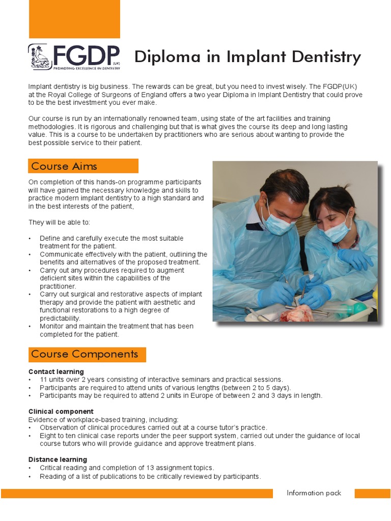 Information Pack - Implant | PDF | Dental Implant | Medicine