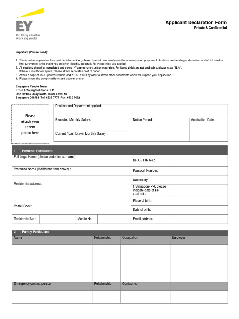 Applicant Declaration Form 1 Jul 2013 Lawsuit Government