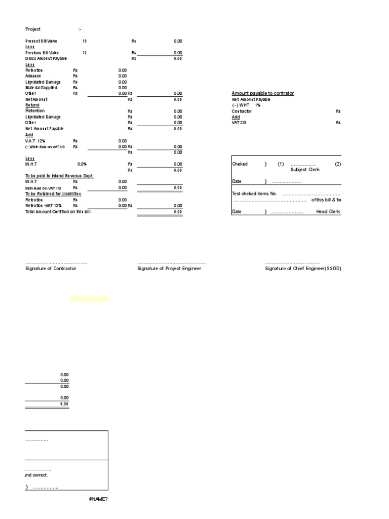 Contractor Payment Summary Document | PDF
