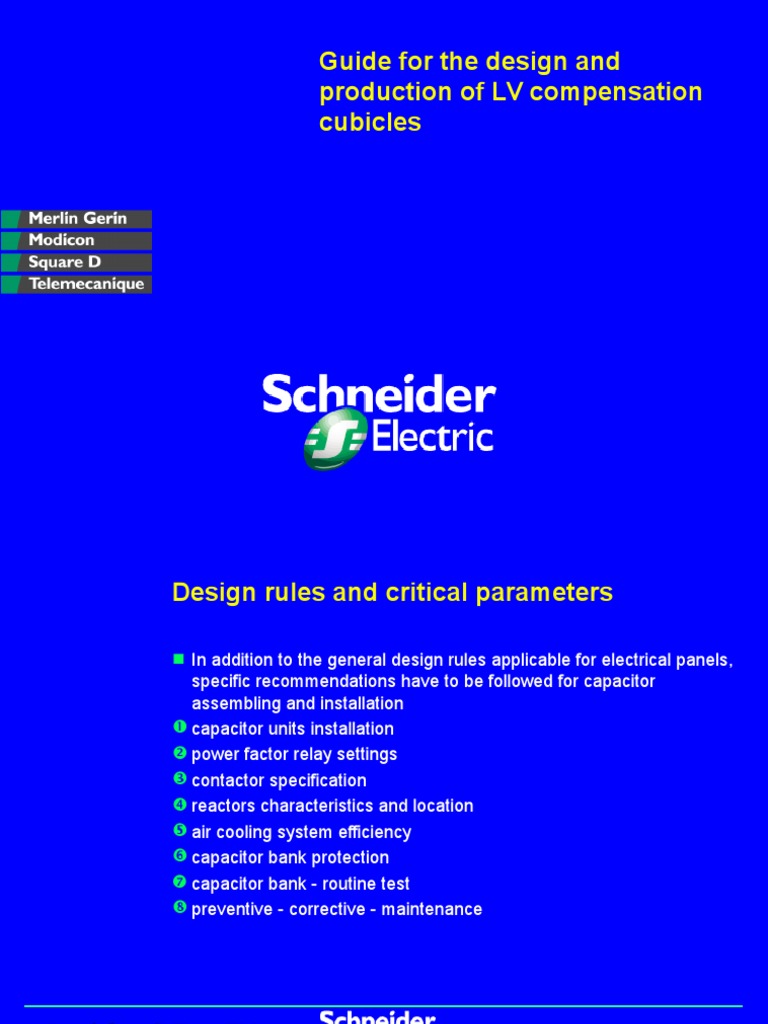 Guide For The Design and Production of LV Compensation Cubicles | PDF ...