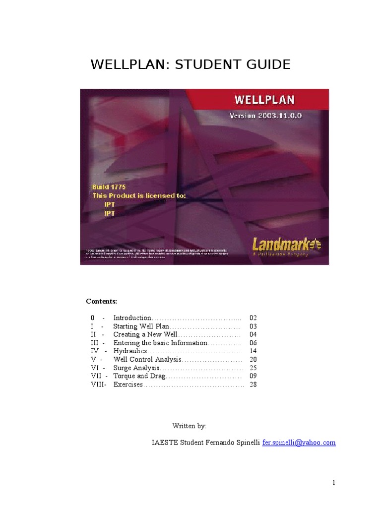 Wellplan - Student Guide | PDF | Continuum Mechanics | Civil Engineering