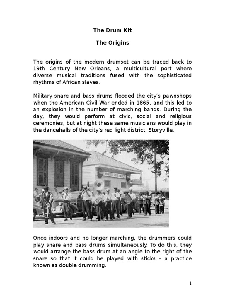 The Drum Kit Pdf Drum Kit Hornbostel Sachs