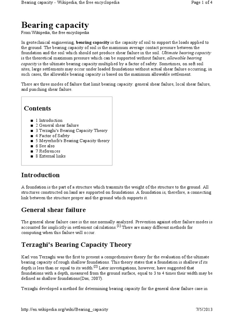 Load Bearing Capacity | PDF | Mechanical Engineering | Mechanics