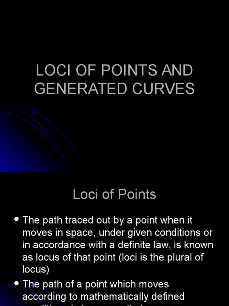 Module 3 - Loci of Points and Straight Lines | PDF | Circle | Curve