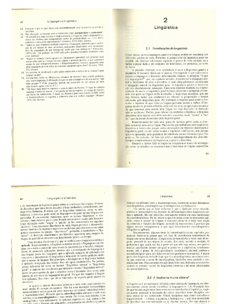 John Lyons Lingua e Linguagem Capitulo 02 | PDF