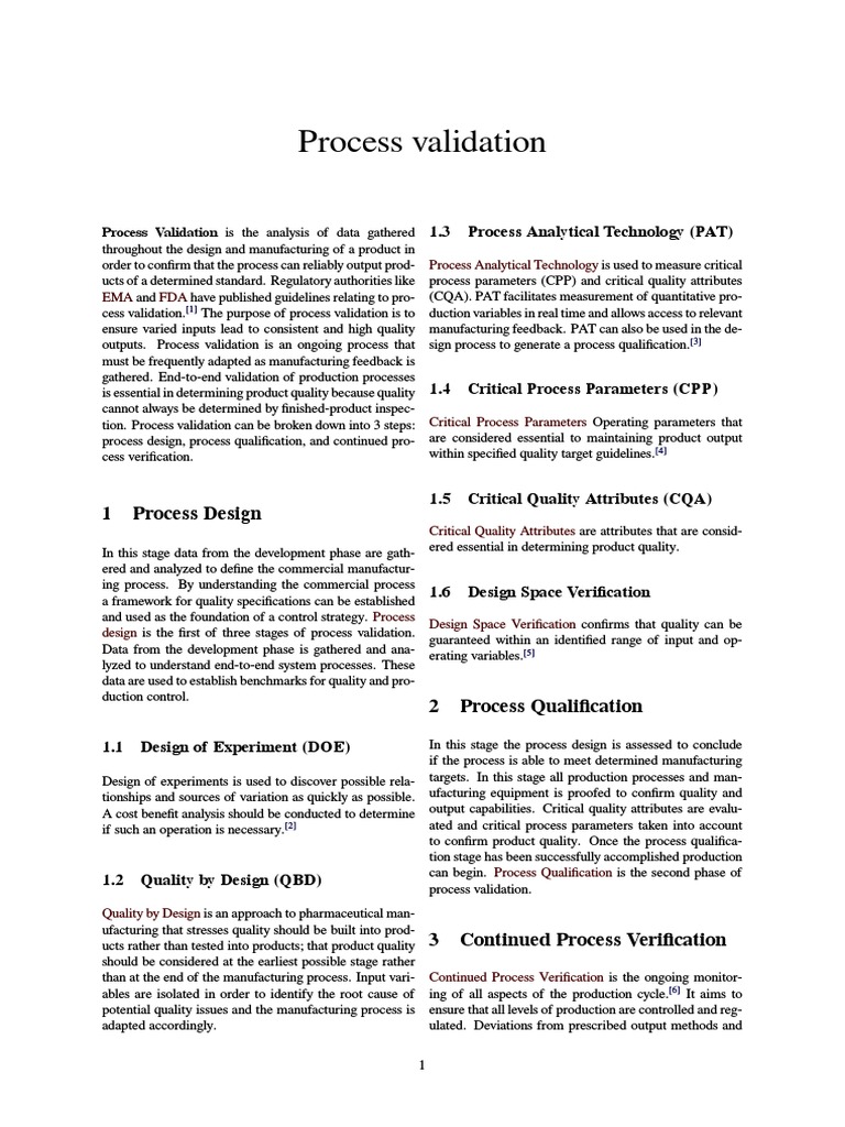 Process Validation PDF | PDF | Systems Theory | Industries