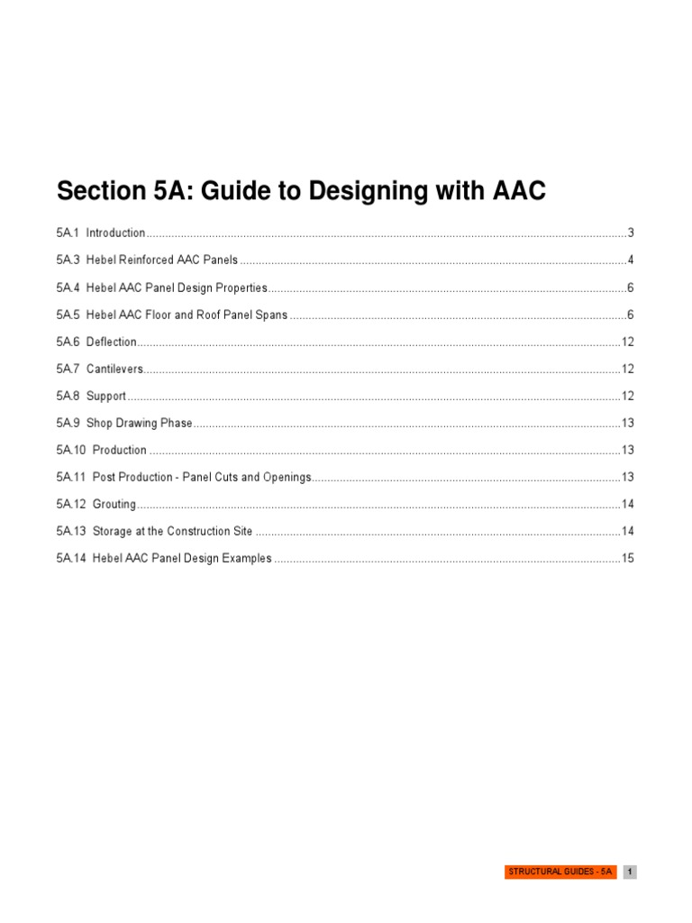 Section 5A Hebel AAC Design Guide Web | PDF | Masonry | Building Technology