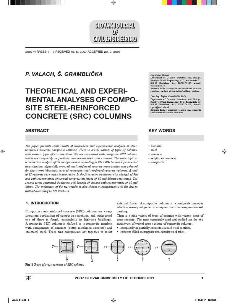 Encased Column Design | PDF | Reinforced Concrete | Column