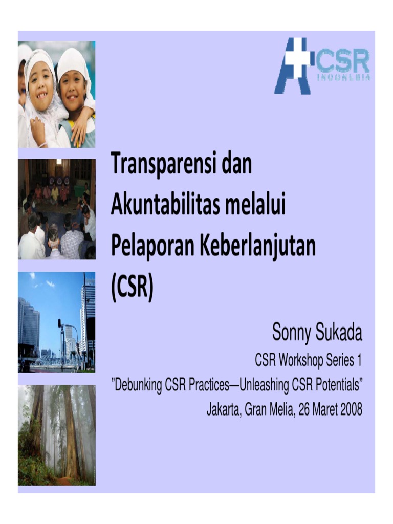 CSR Reporting for Transparency | PDF