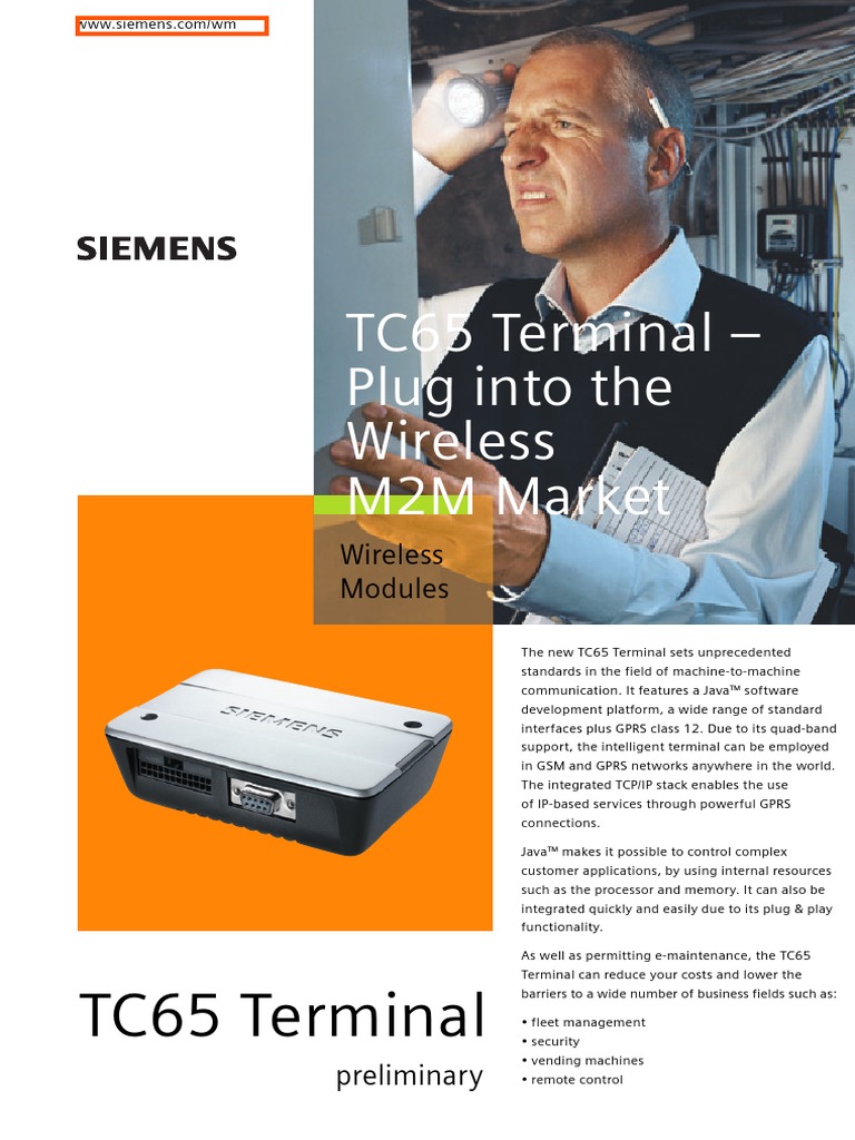 Datasheet TC65 Terminal | Download Free PDF | General Packet Radio ...