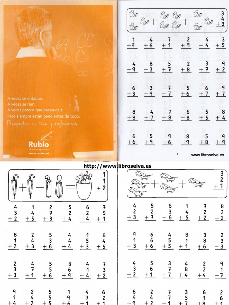 Cuadernillo Rubio Operaciones 1A | PDF