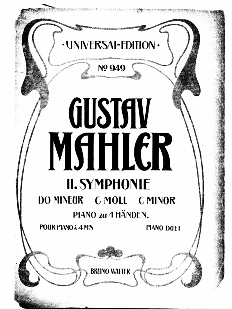 Mahler Symphony No. 2 - Piano Reduction | PDF | Orchestras | Elements ...