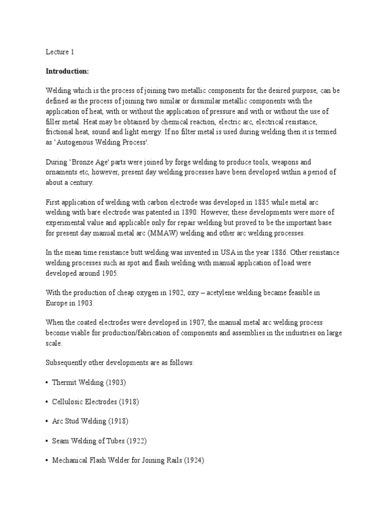 Welding Notes | PDF | Welding | Construction