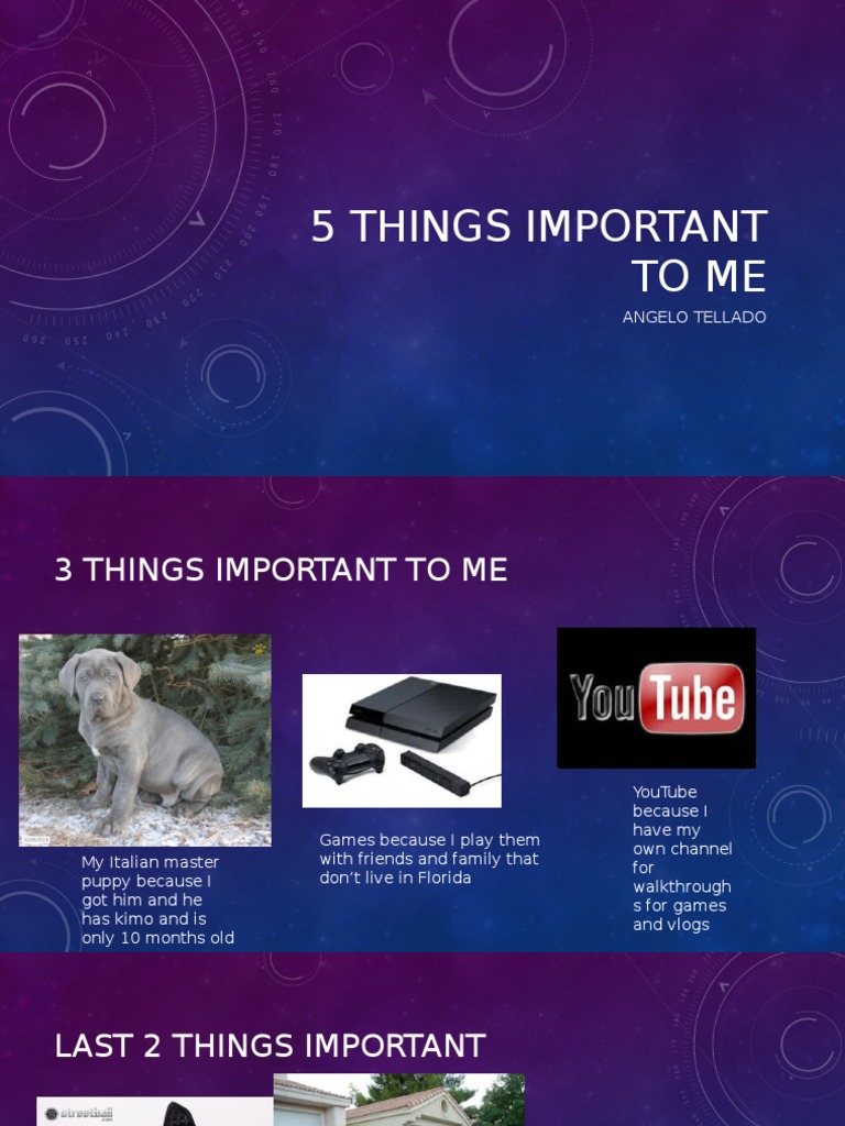 Top 5 Personal Priorities by Angelo | PDF