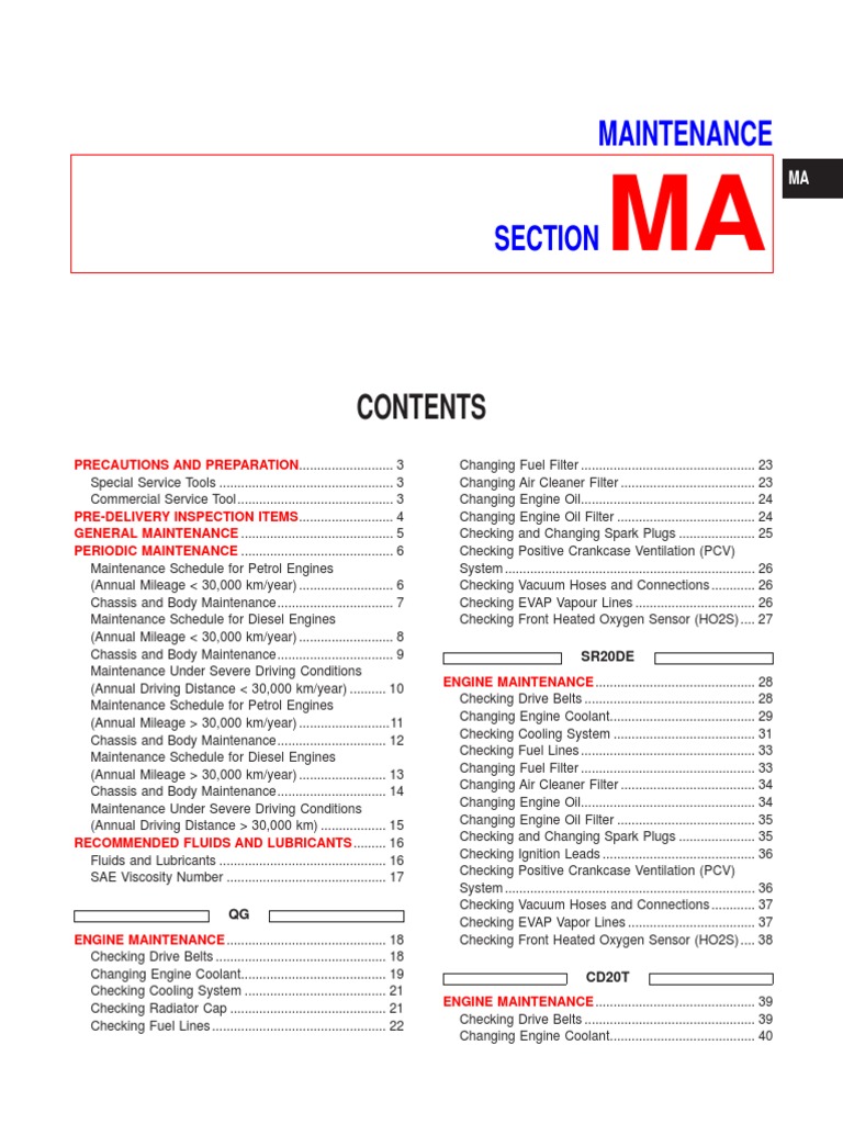 Maintenance Section | PDF | Diesel Engine | Motor Oil