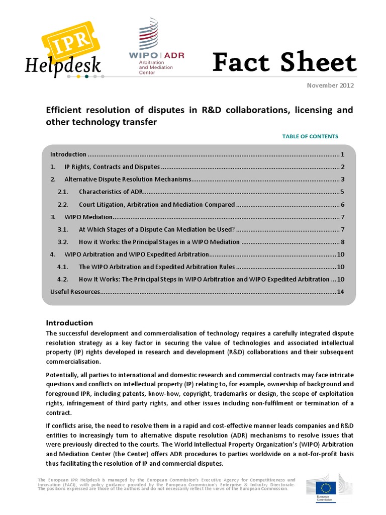 Alternative Dispute Resolution Mechanisms | PDF | Mediation ...
