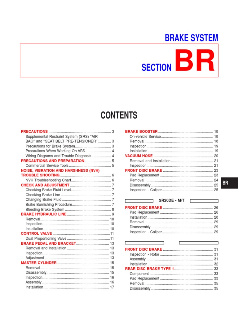 Brake System Section | PDF | Anti Lock Braking System | Airbag