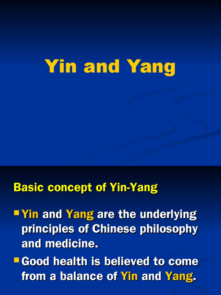 Yin and Yang | PDF | Yin And Yang | Asian Traditional Medicine