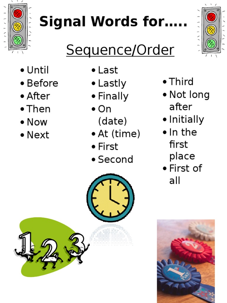 Signal Words Sequence | PDF