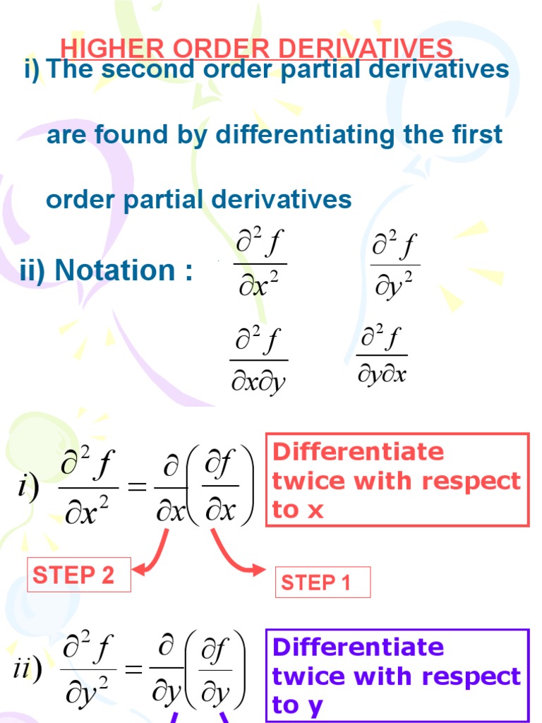 Higher Order Derivatives Week2-Degree | PDF | Derivative | Equations