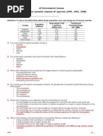 AP Biology Unit - 1 Ecology Practice Test | PDF | Ecosystem | Ecology