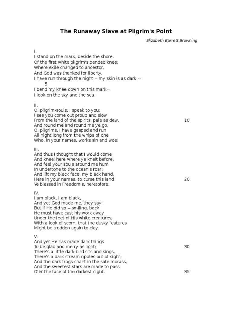 The Runaway Slave | PDF