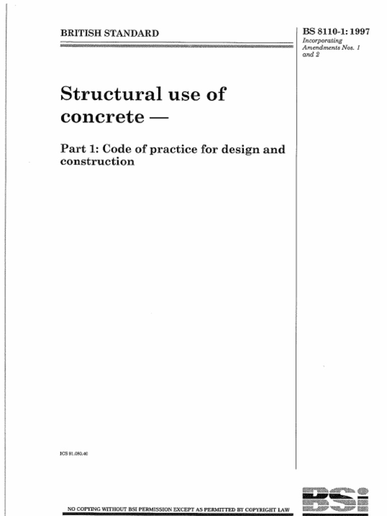 BS 8110 1997 | PDF