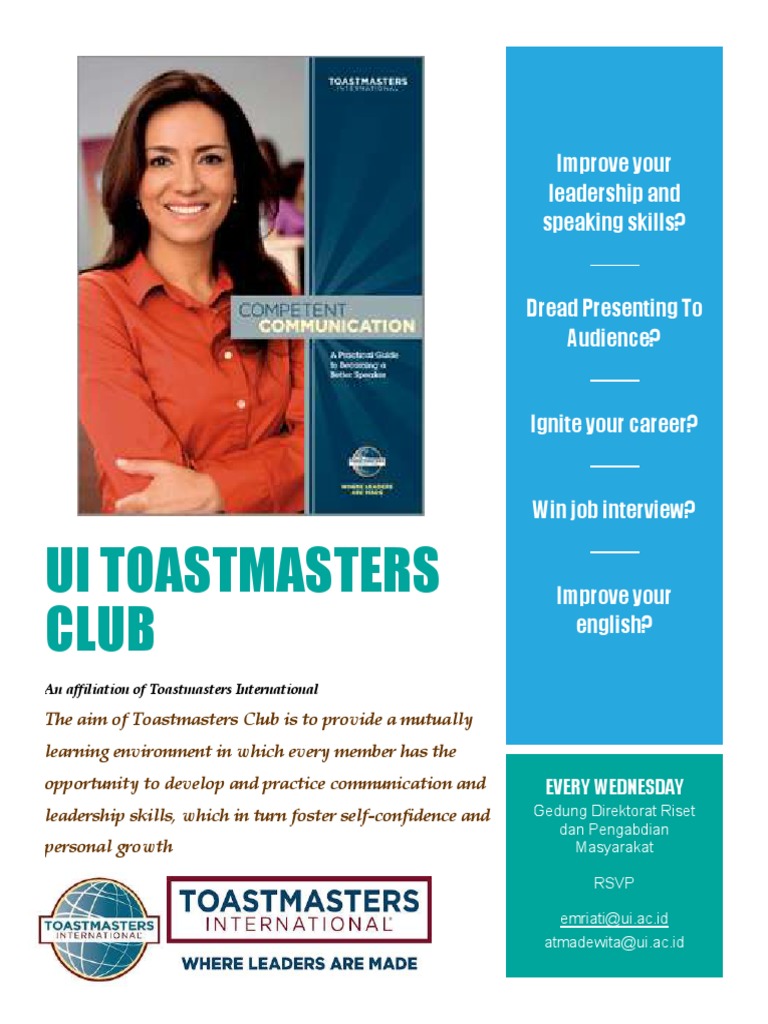 UI Toastmasters Club Poster | PDF