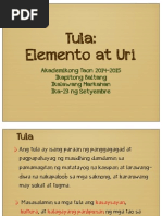 Ang Tula at Mga Elemento Nito | PDF