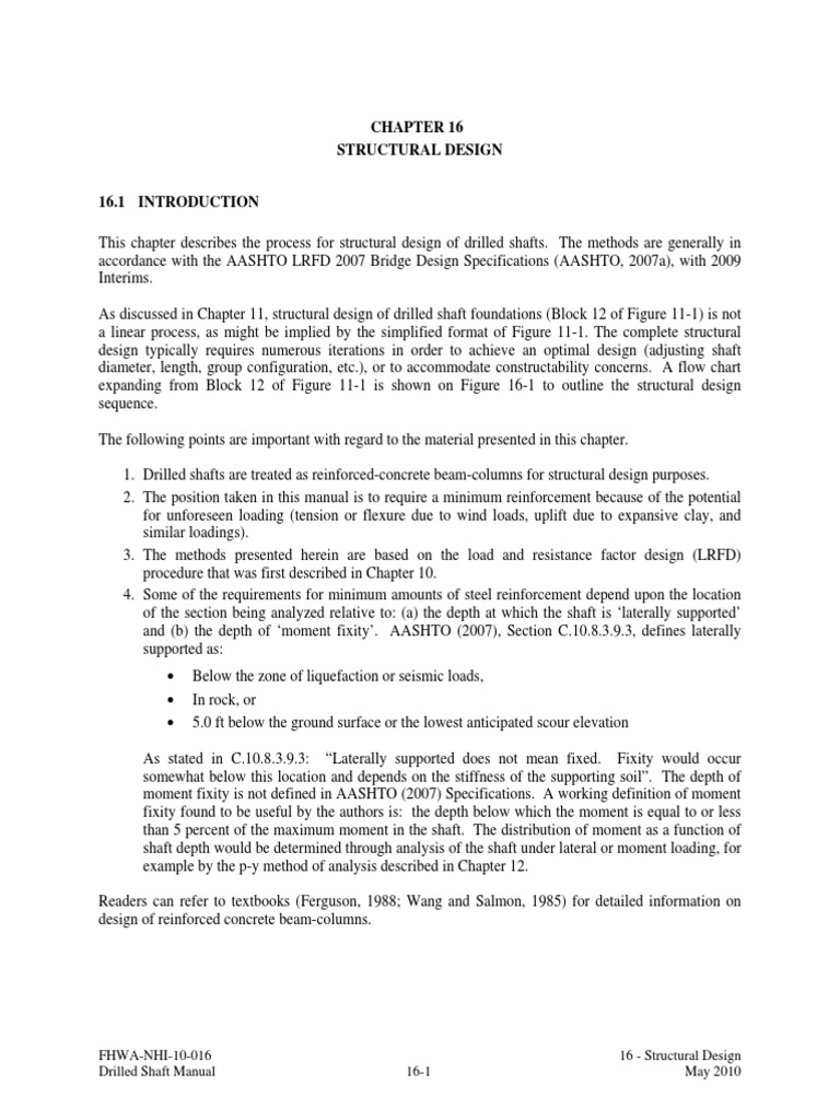 Structural Design of Piles Shafts PDF | PDF | Bending | Deep Foundation