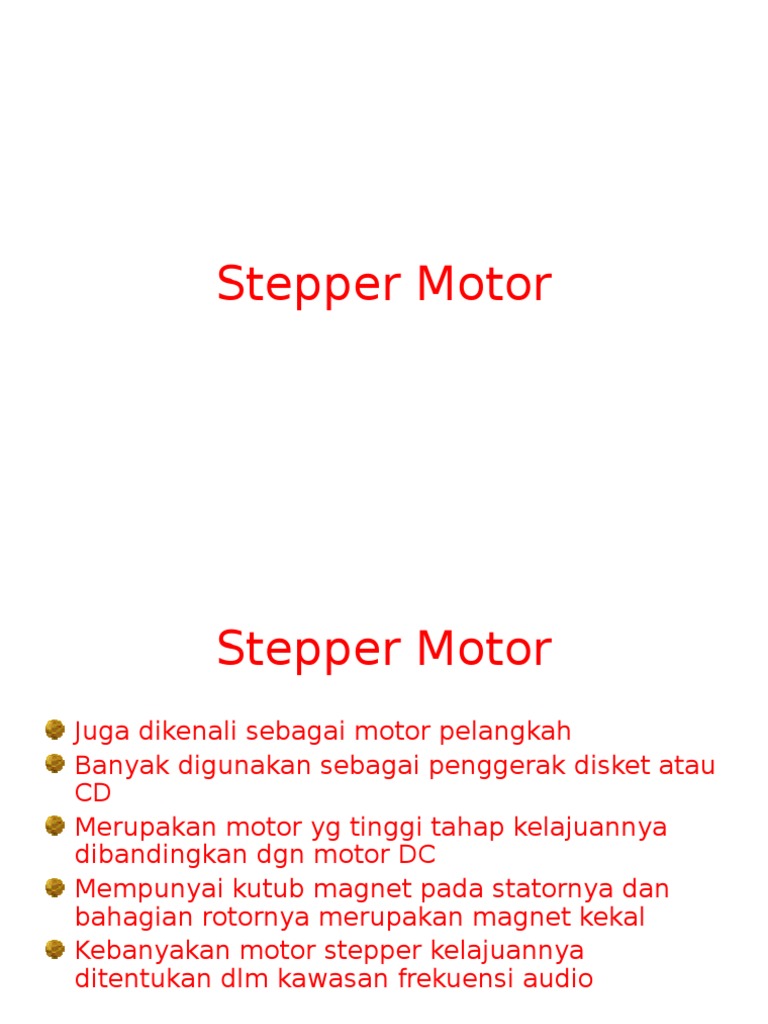 Stepper Motor | PDF
